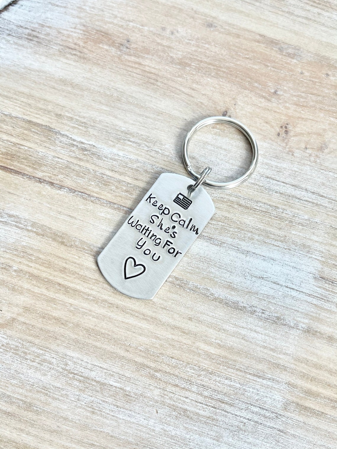 Military Dogtag Key Chain Long Distance Relationship Keychain Hand ...