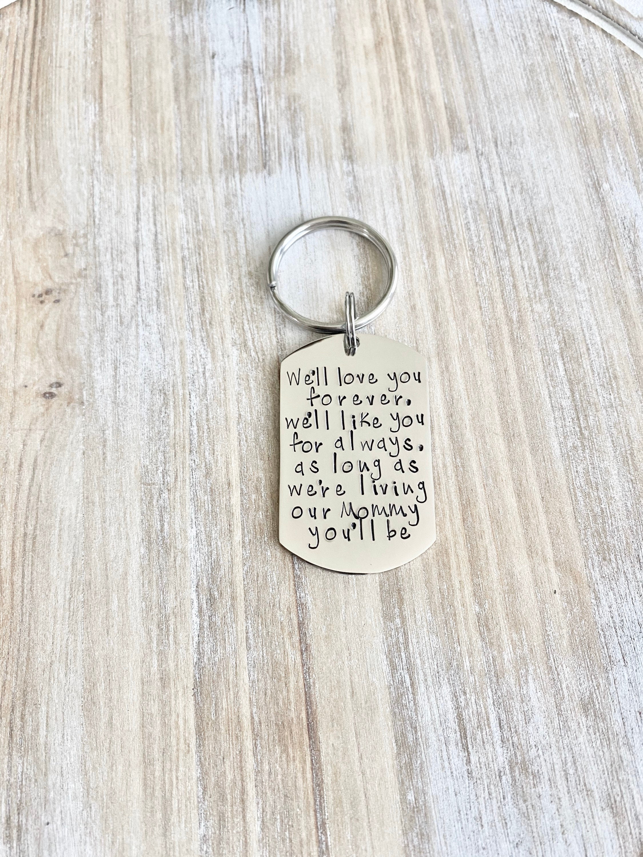 Quote Keychain Special Message Keychain Handstamped Keychain ...