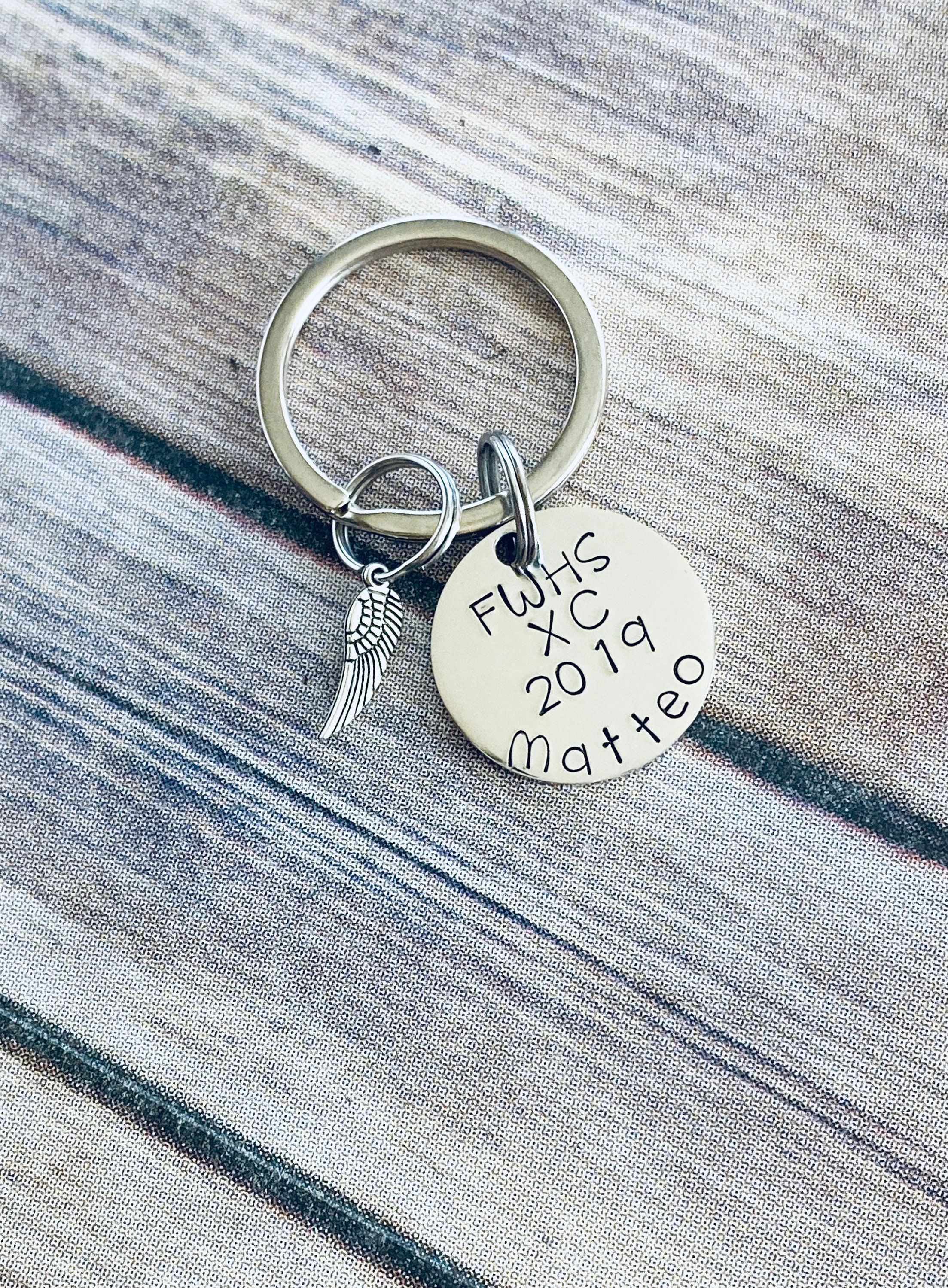 Cross Country Keychain Personalized Keychain Running Keychain - Etsy