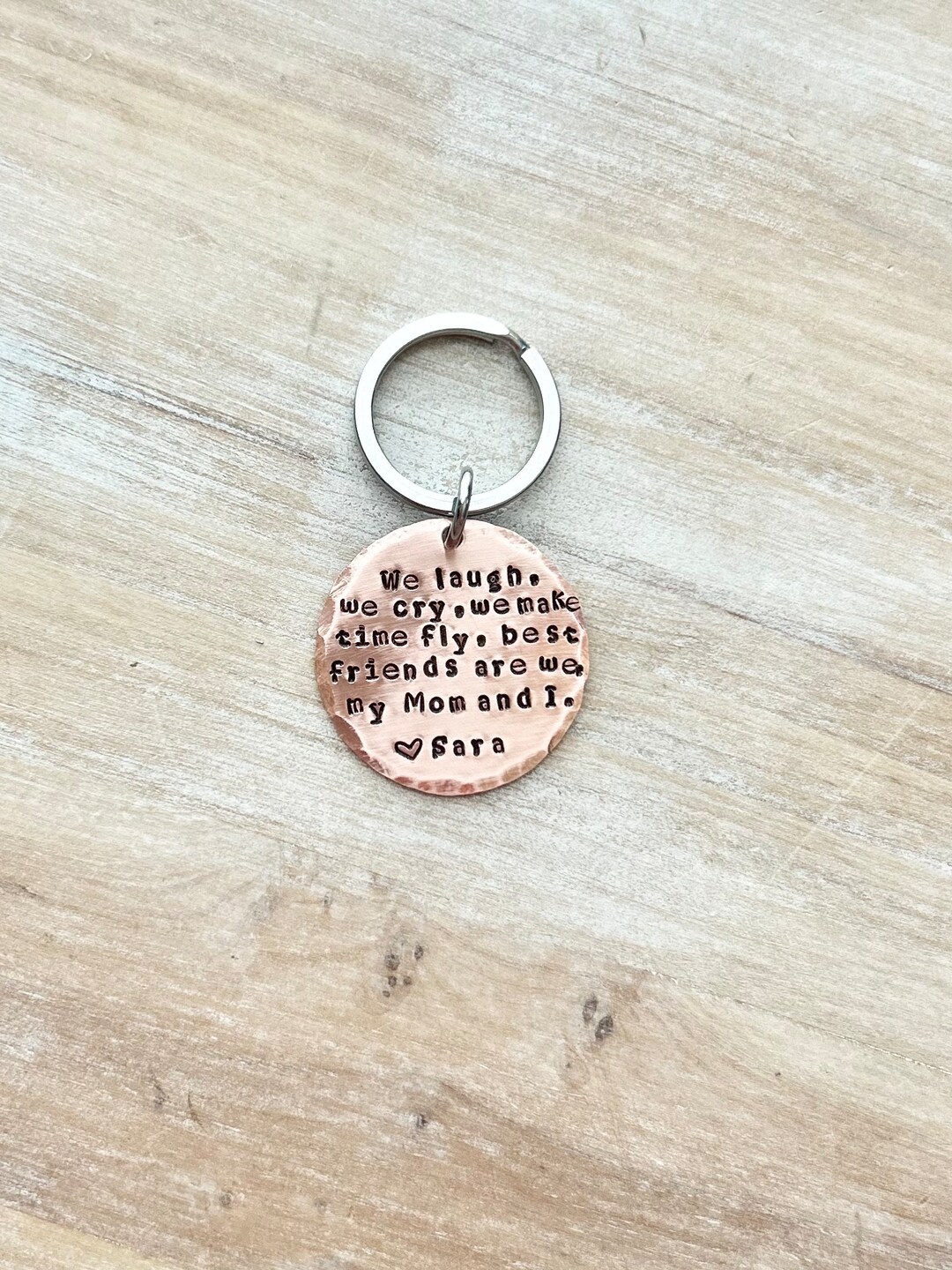 Mom Keychain Mommy Keychain Handstamped Keychain Personalized Keychain ...