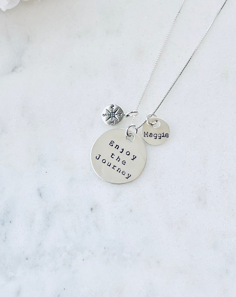 Compass Necklace Grad Gift Graduation Gift Travel Necklace - Etsy