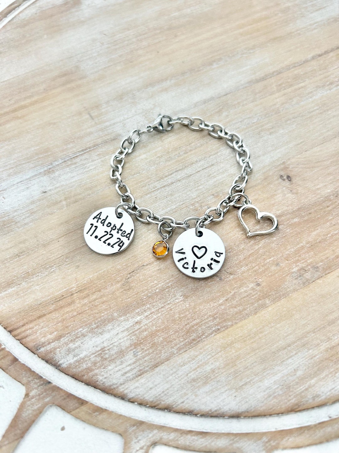 Adoption Gift Adoption Bracelet Gotcha Day Jewelry Adoption Day Gift ...