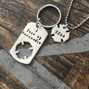 I Love My Paramedic Keychain Personalized Paramedic Wife Necklace EMT ...