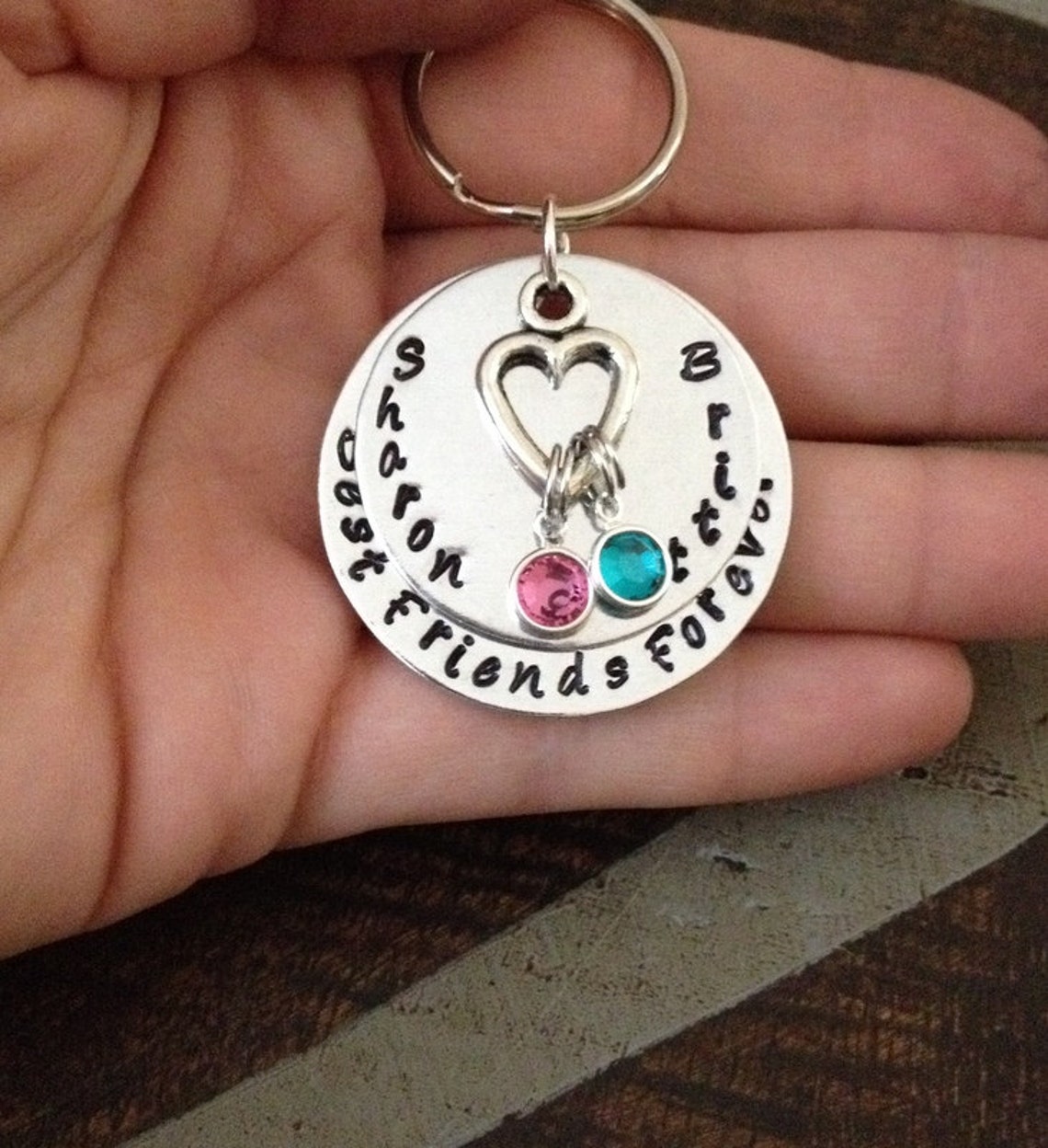 Best Friends Forever Best Friend Keychain Friend Keychain - Etsy