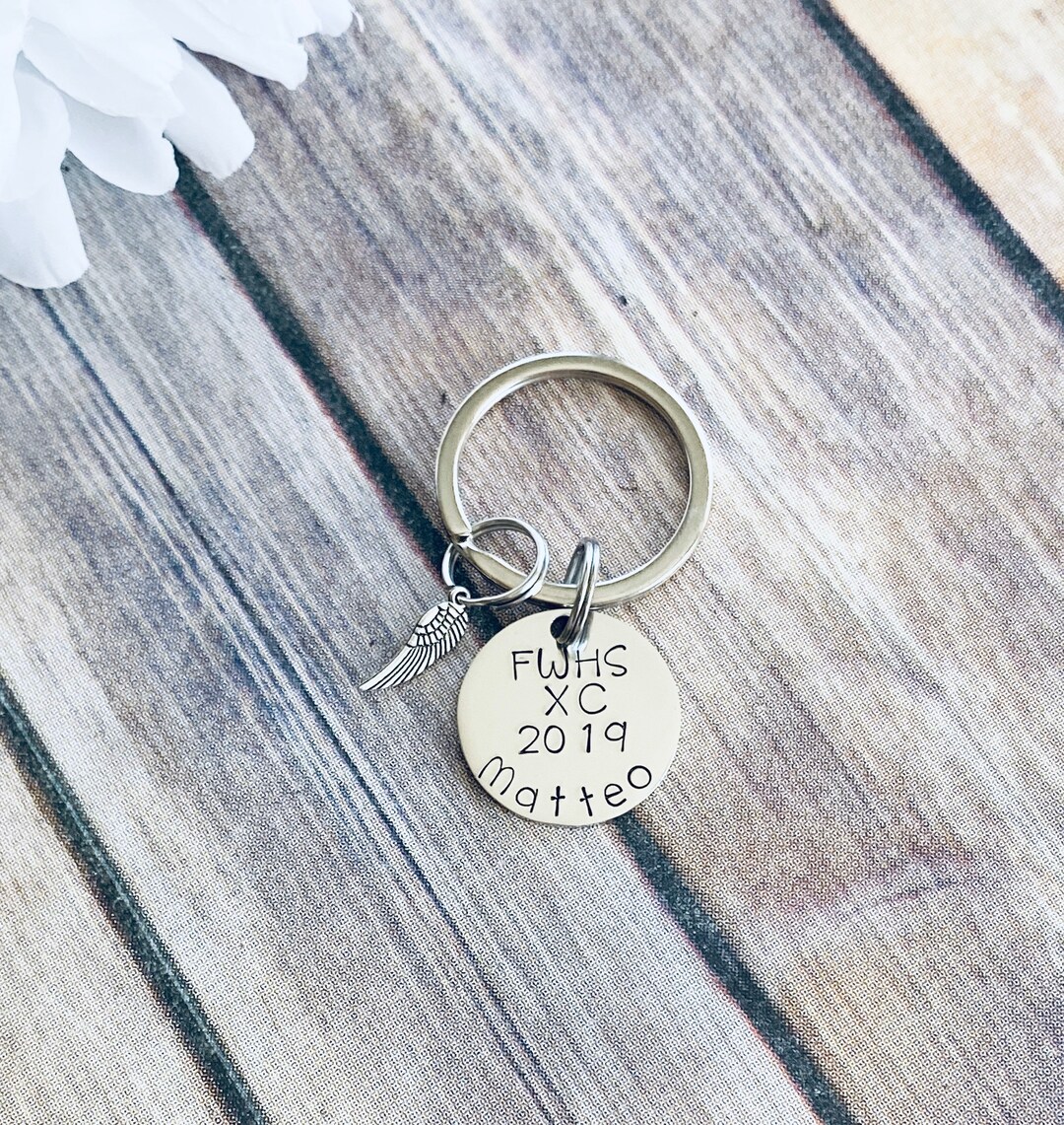 Cross Country Keychain Personalized Keychain Running Keychain ...