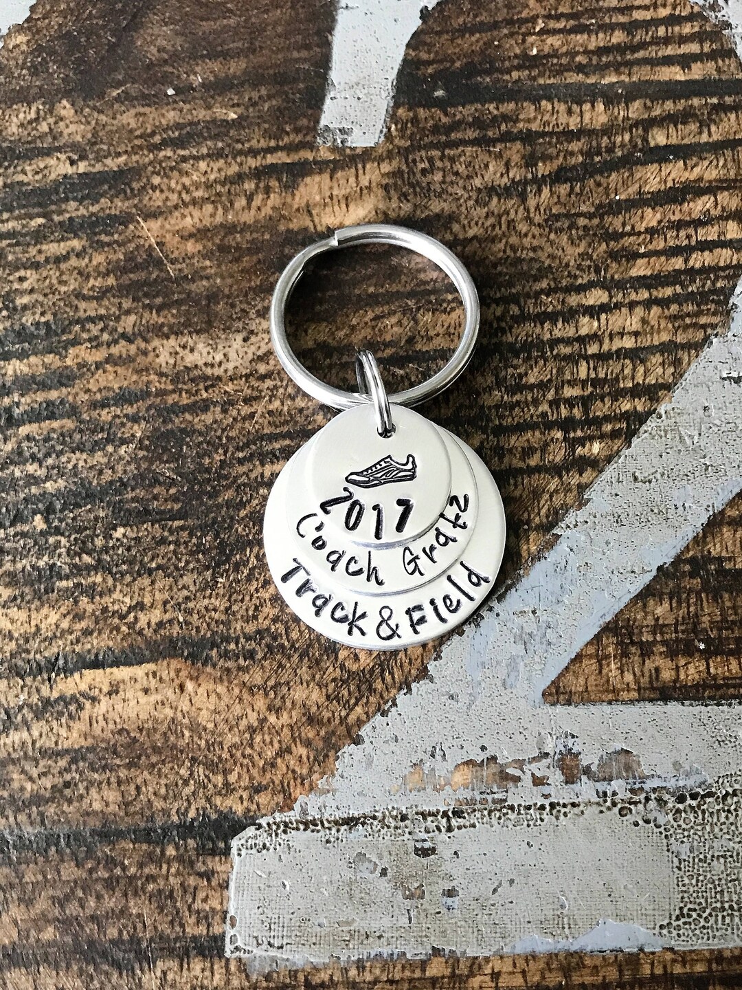 TRACK COACH KEYCHAIN Track Coach Gift Track Coach Running Jewelry ...