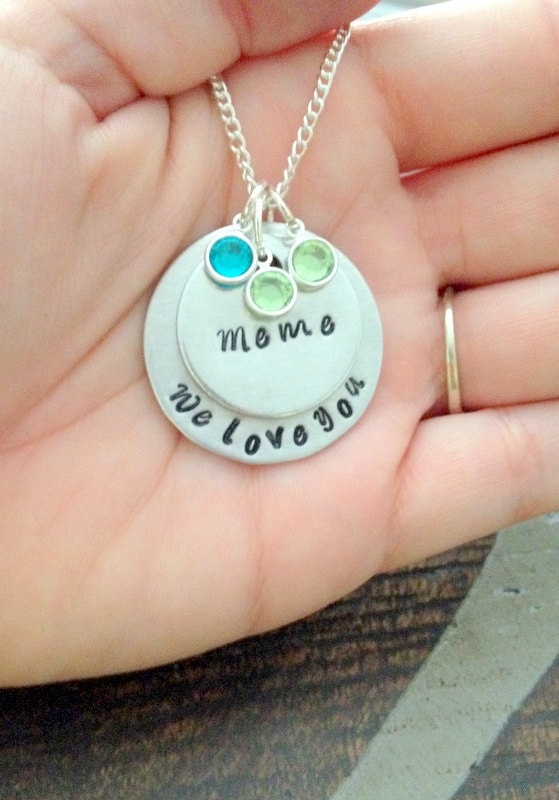 Meme Necklace Grandchild Necklace Personalized Necklace | Etsy