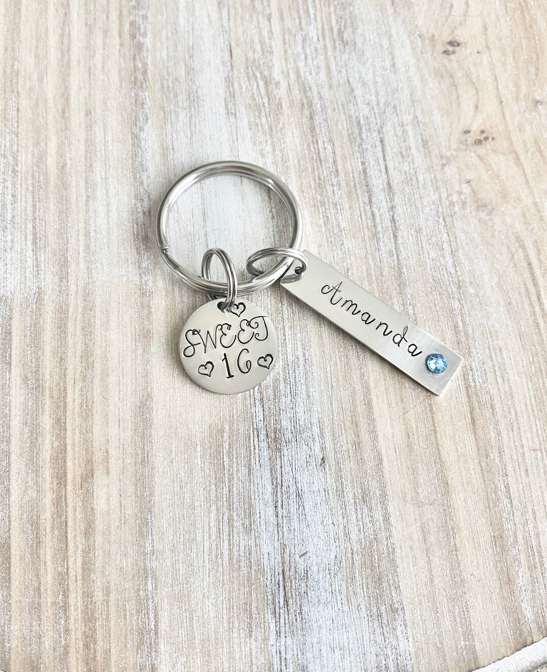 Girls 16th Birthday, Sweet 16 Keychain, Sweet Sixteenth Birthday Gift ...