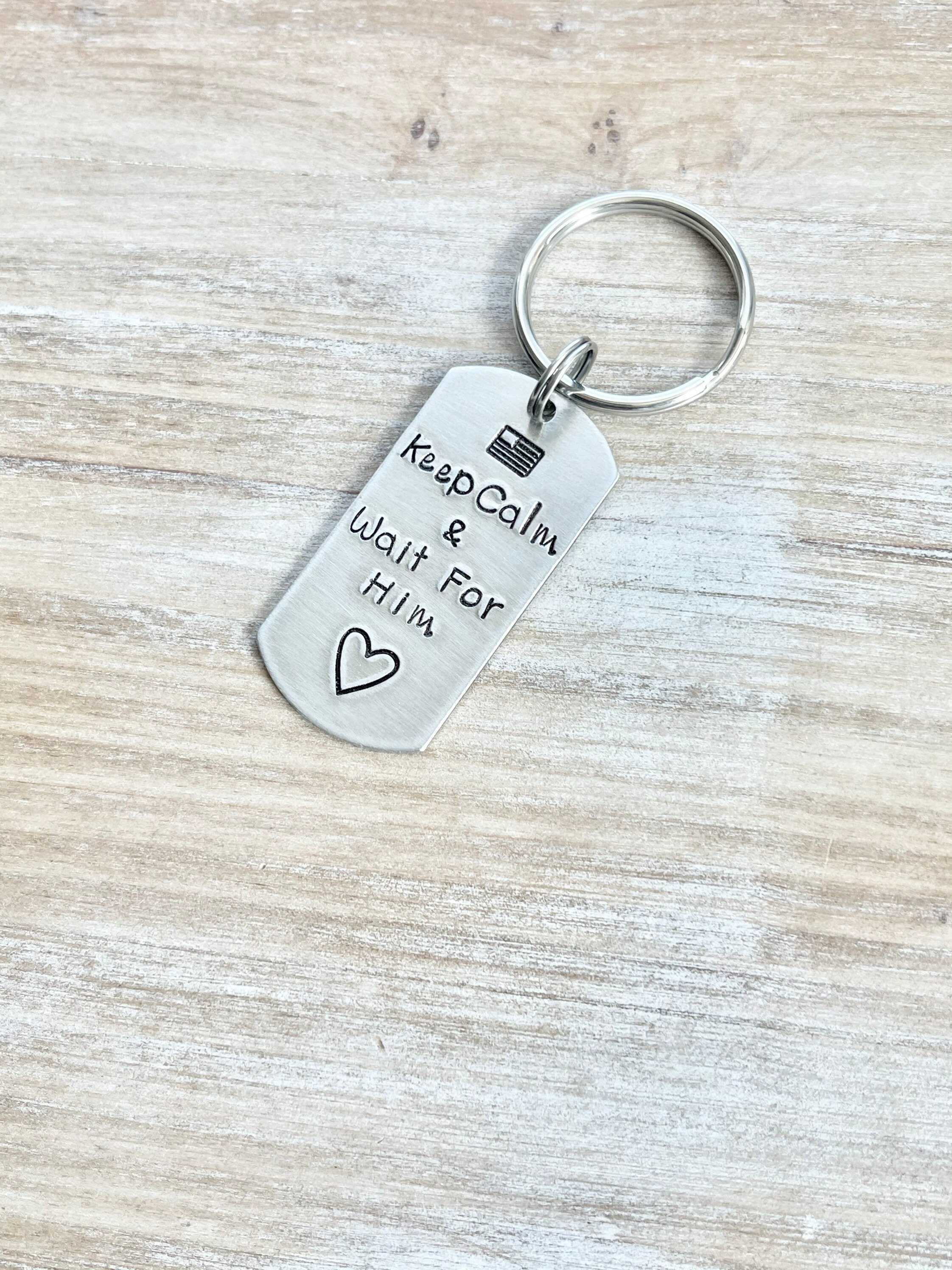 Military Dogtag Key Chain Long Distance Relationship Keychain Hand ...