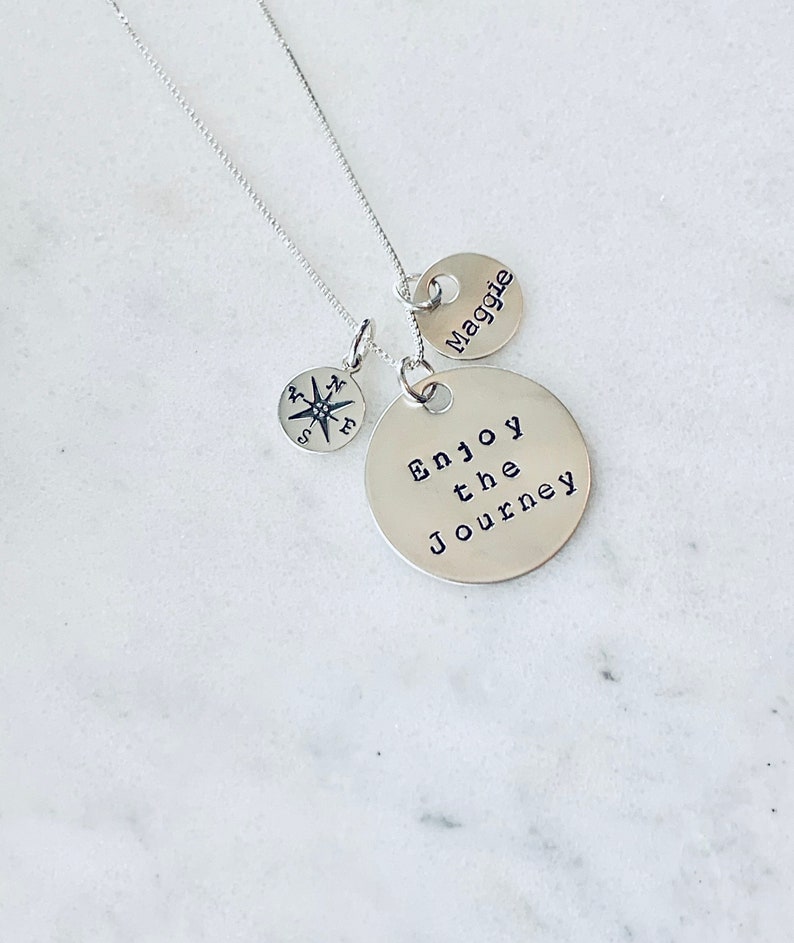 Compass Necklace Grad Gift Graduation Gift Travel Necklace - Etsy