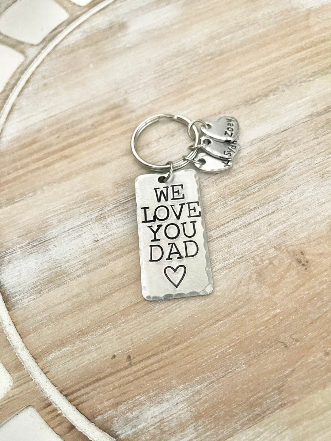 We Love You Dad Keychain Fathers Day Gift Gift for Dad Dad Keychain ...