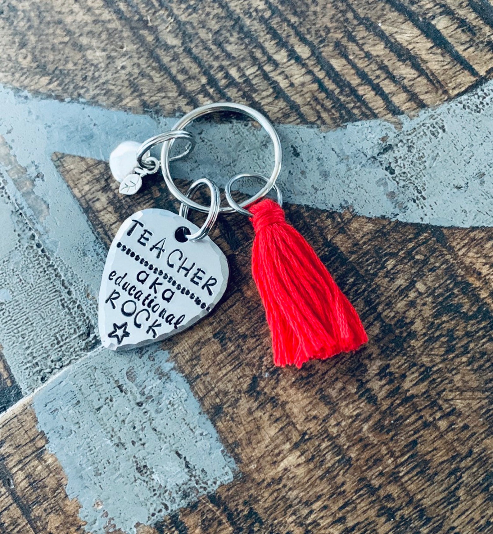 Educational Rockstar Keychain Gift for Teacher Teacher - Etsy