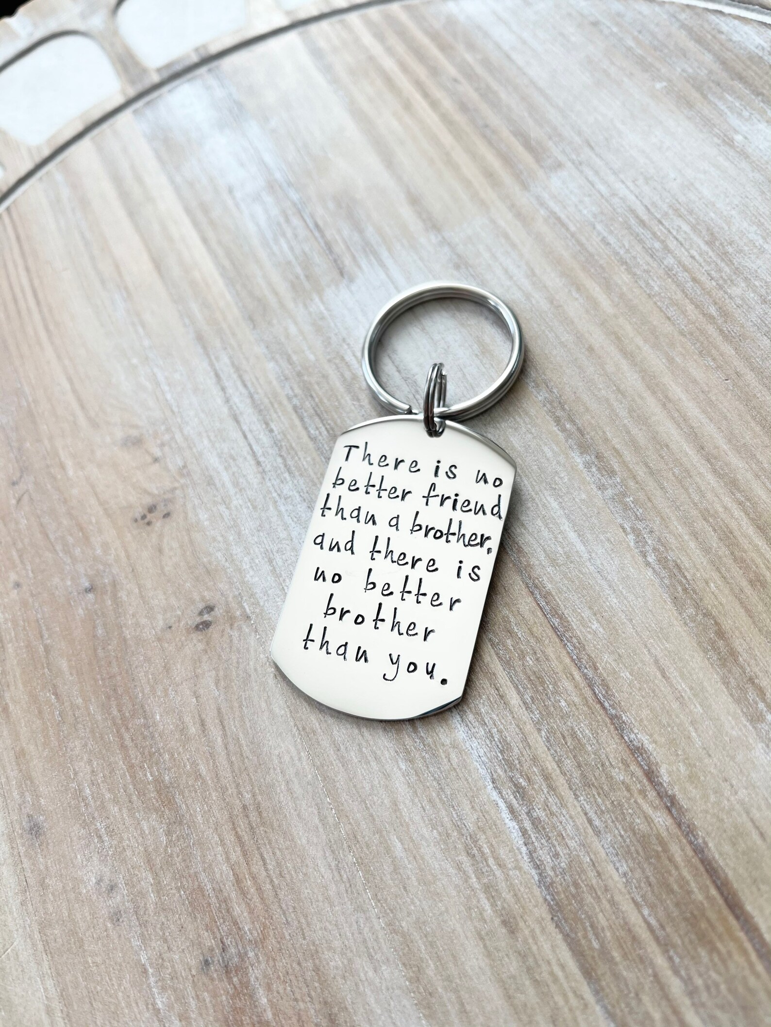 Brother Keychain No Better Friend Than a Brother Gift for - Etsy