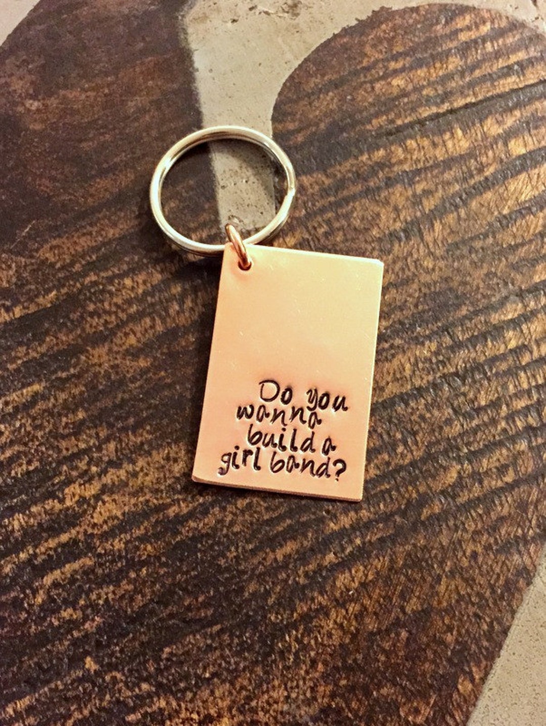 Quote Keychain Special Message Keychain Handstamped Keychain ...