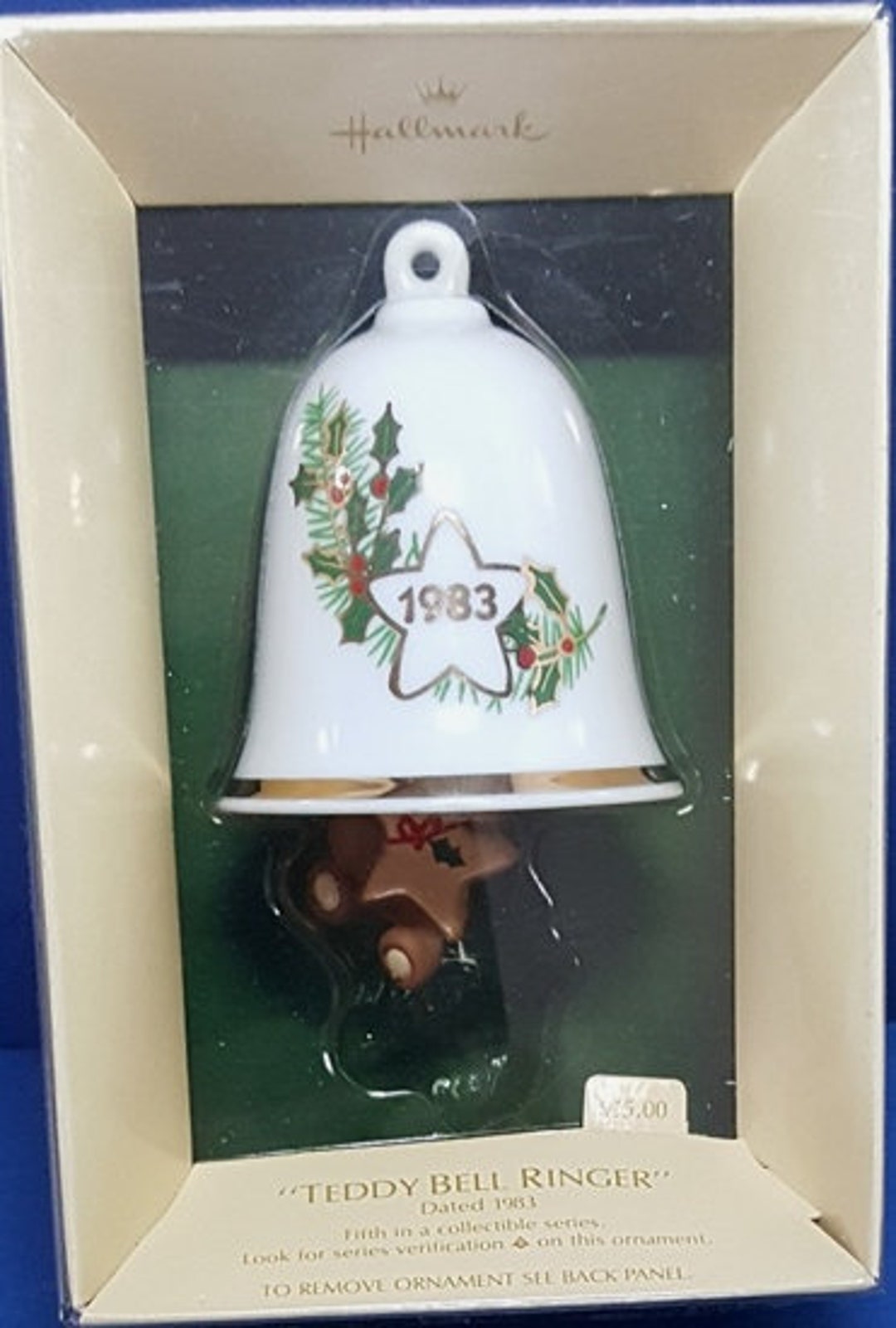 1983 Hallmark Porcelain Bell Christmas Ornament - Etsy