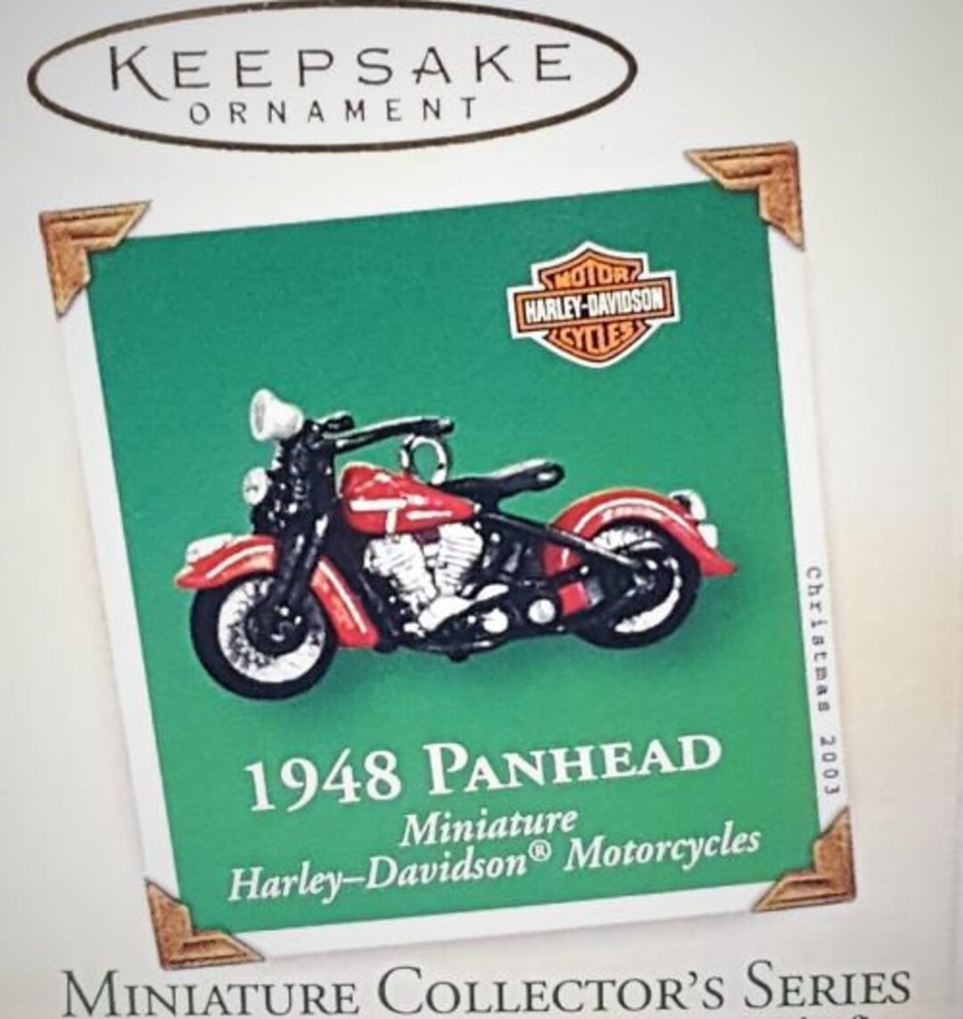 2003 1948 Panhead Hallmark Fifth Harley Davidson Motorcycle Miniature ...