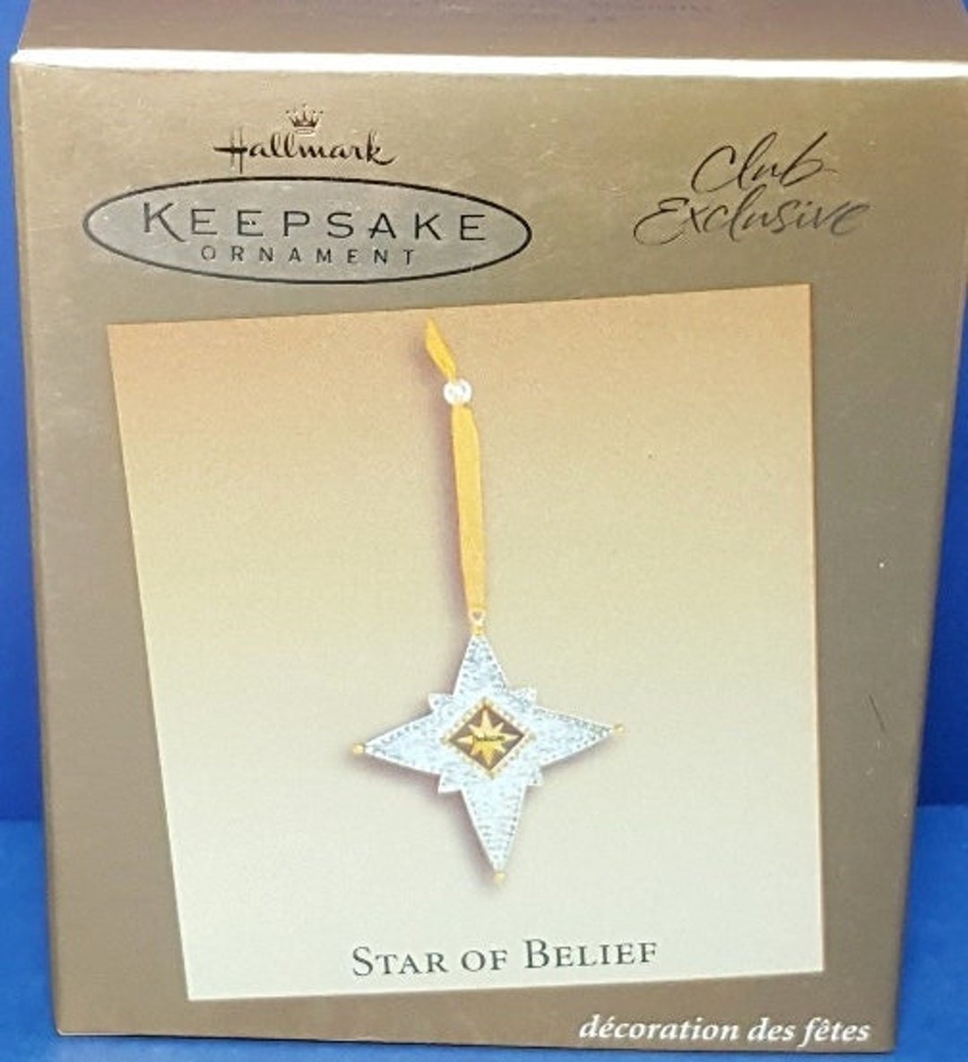 2003 Star of Belief Hallmark Club Exclusive Ornament - Etsy