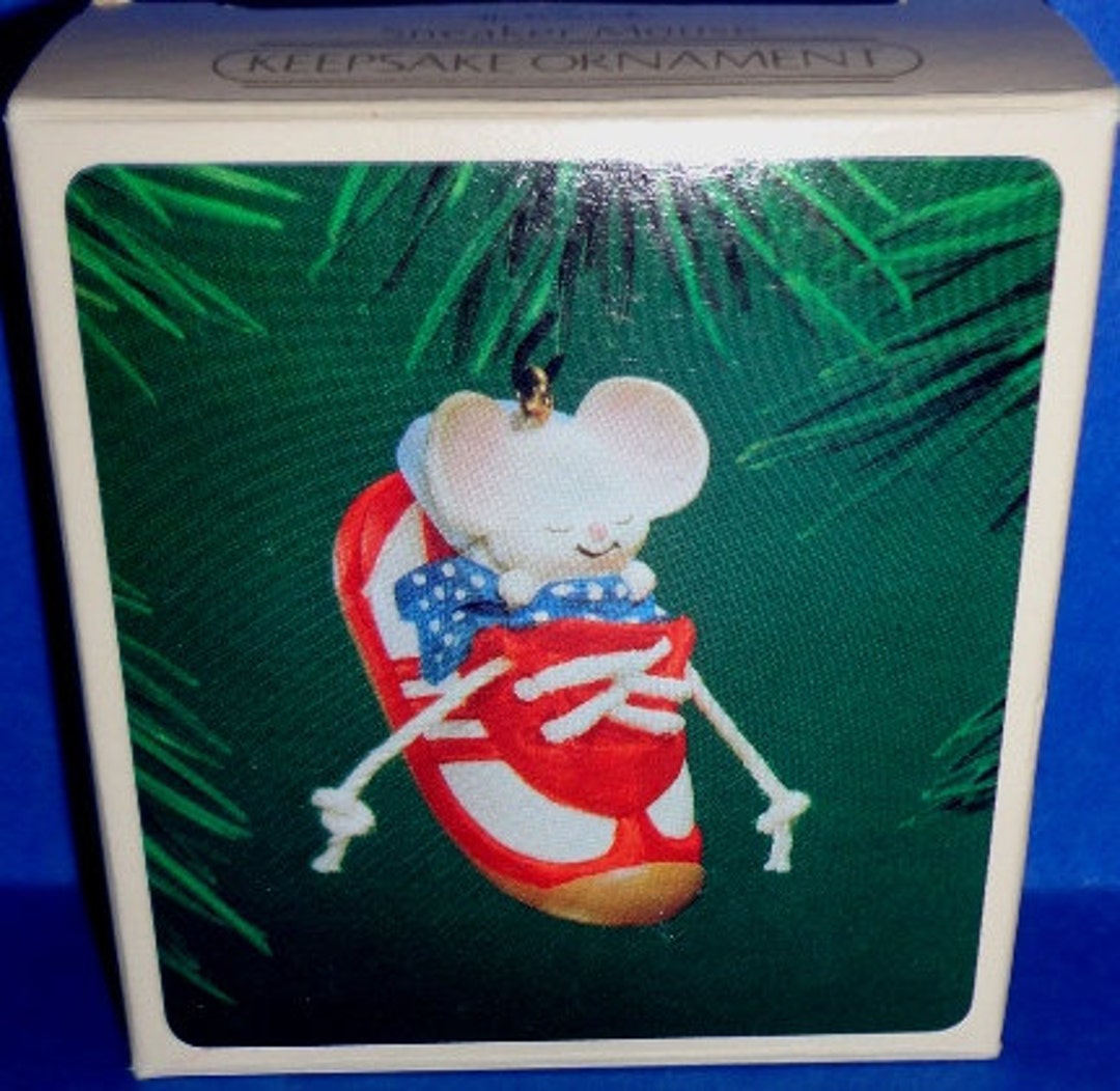 1983 Sneaker Mouse Hallmark Keepsake Ornament - Etsy