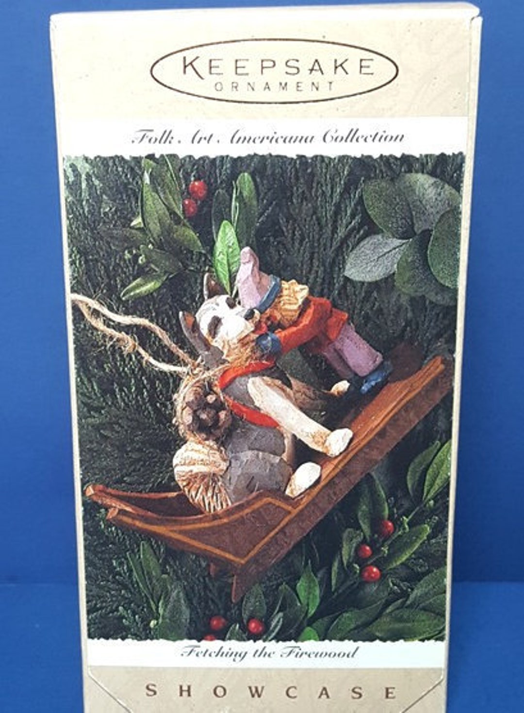 1994 Fetching the Firewood Hallmark Folk Art Americana Collection ...