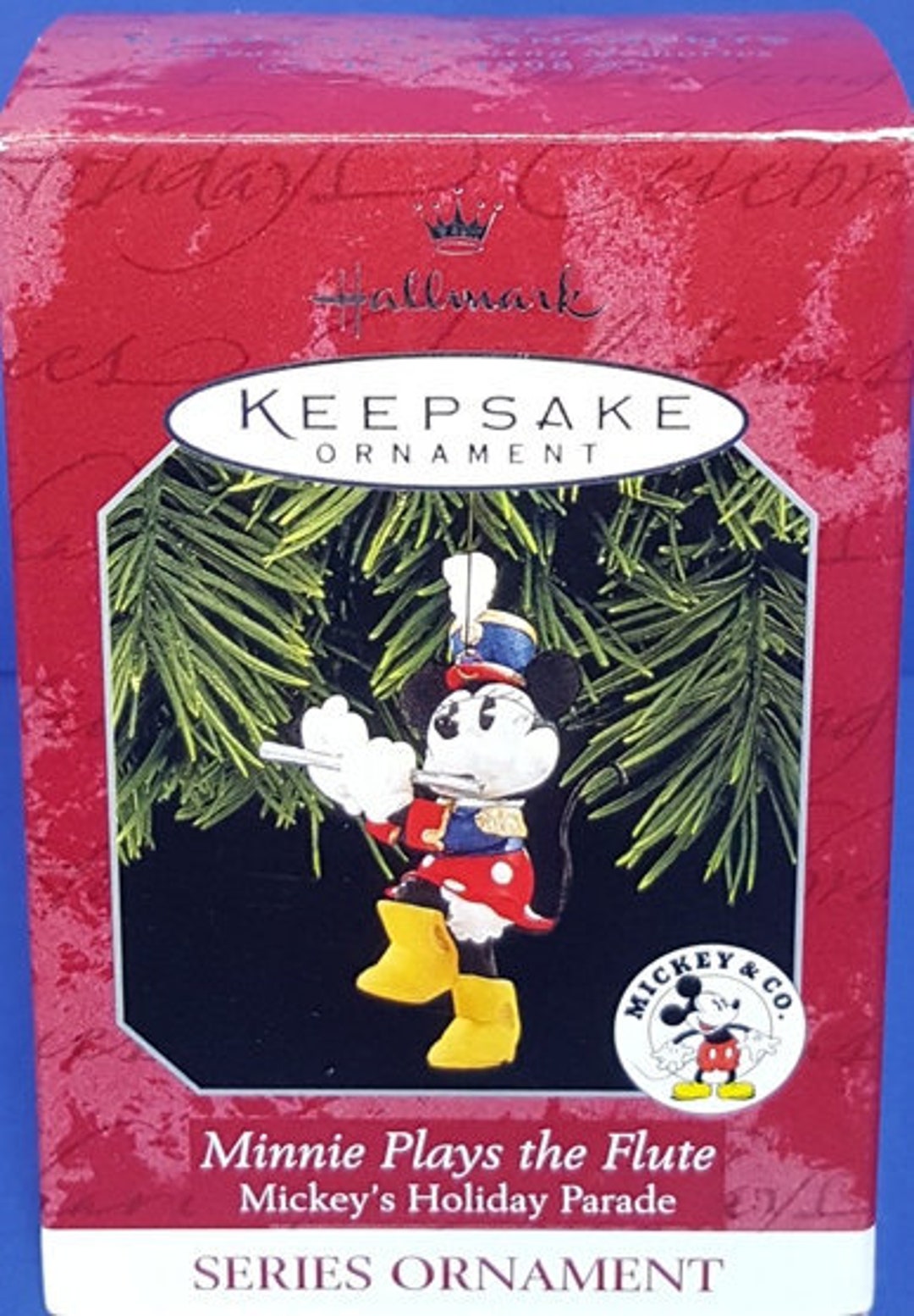 1998 Minnie Plays the Flute Hallmark Retired Series Ornament - Etsy