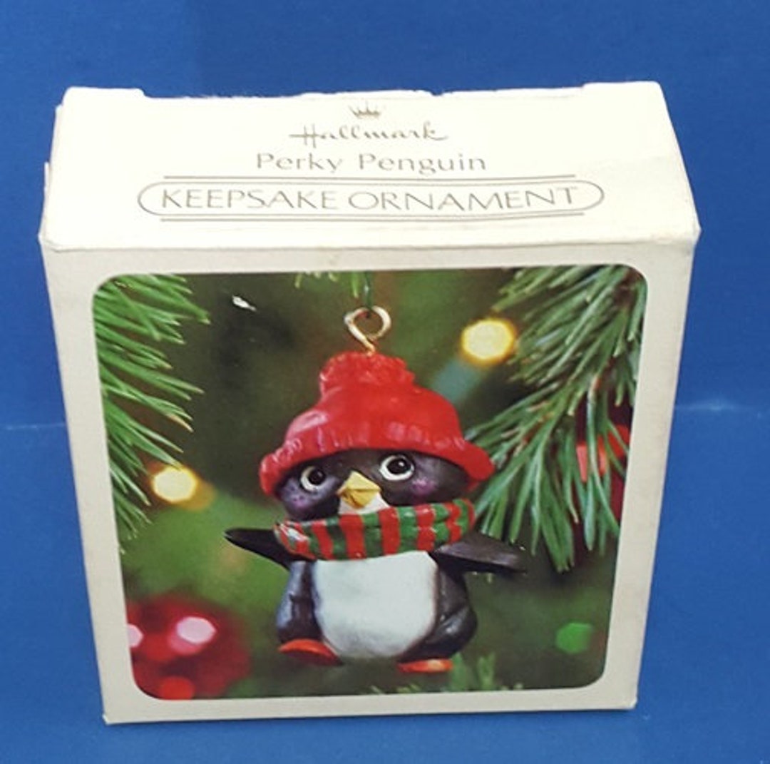 1981 perky Penguin Hallmark Keepsake Ornament - Etsy