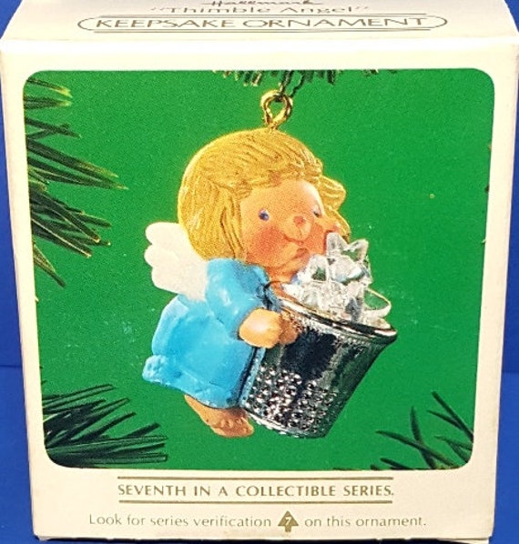 1984 Thimble Angel Hallmark Retired Series Ornament | Etsy