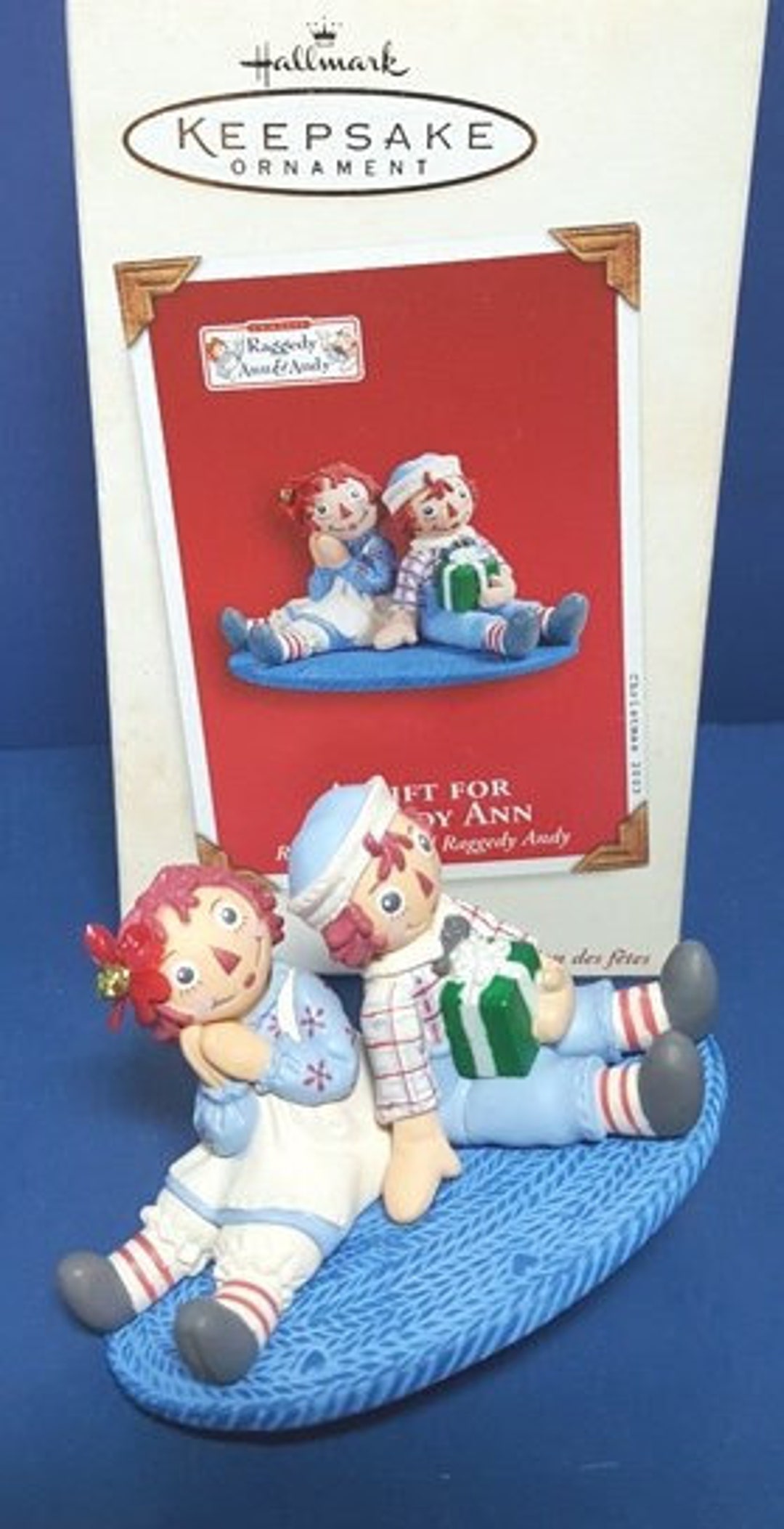 2003 A Gift for Raggedy Ann and Andy Hallmark Christmas Ornament - Etsy