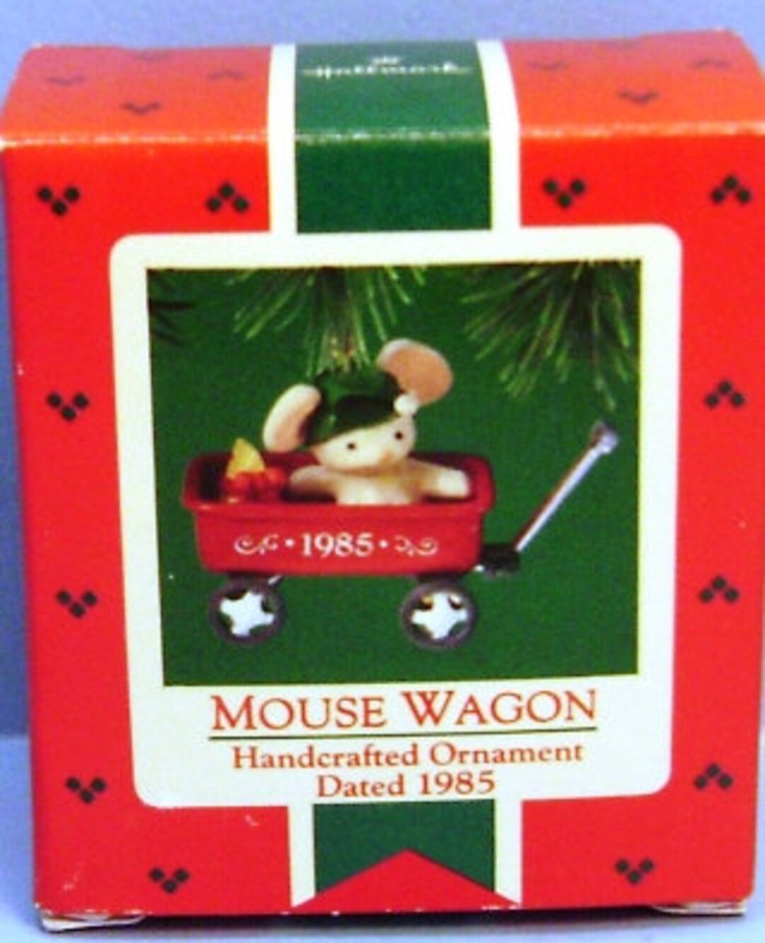 1985 Mouse Wagon Hallmark Ornament Retired - Etsy