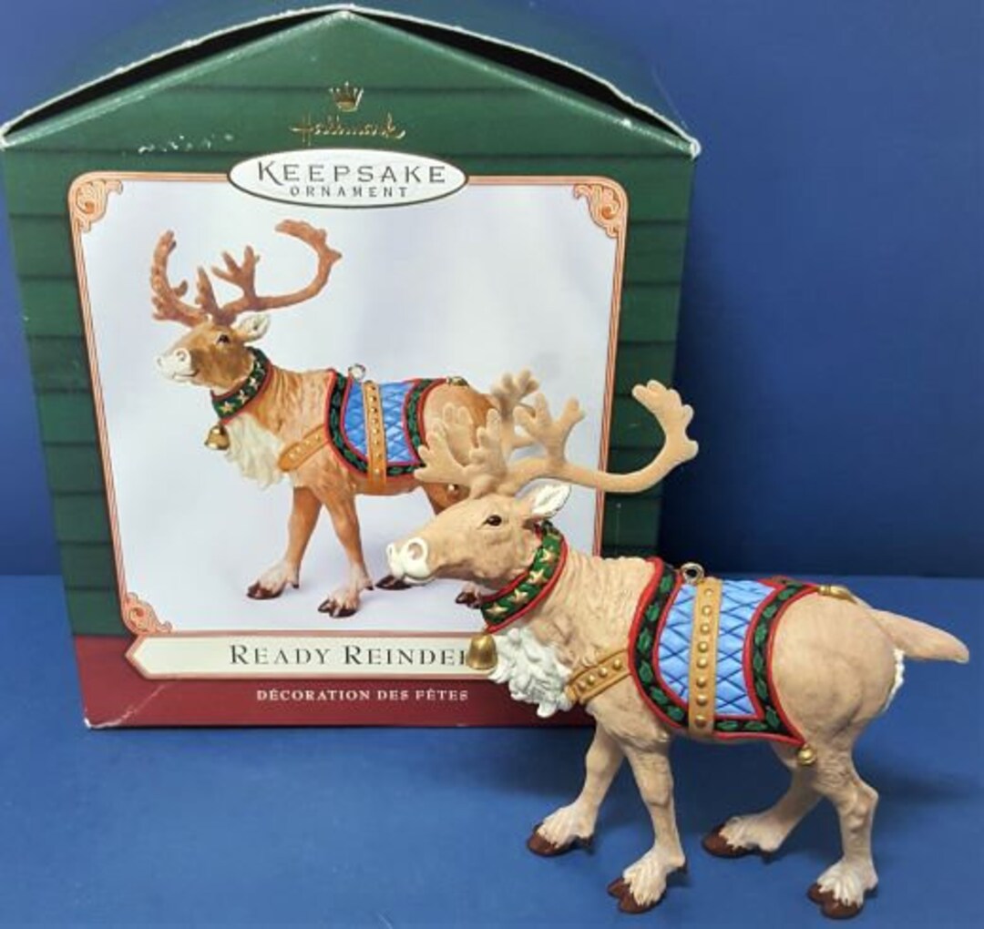 2001 Ready Reindeer Hallmark Ornament - Etsy