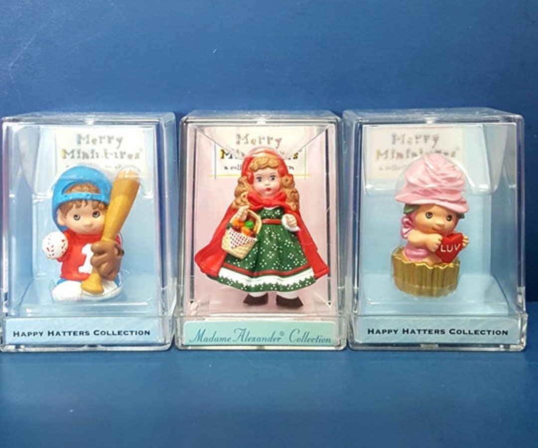 2000 Merry Miniatures Two Happy Hatters One Madame Alexander Hallmark ...