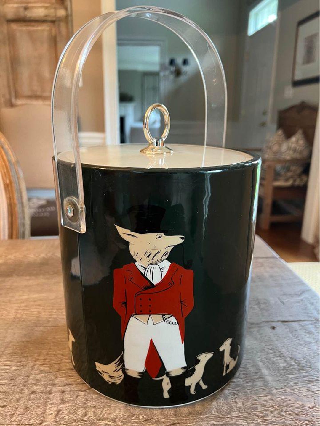 Cera Mid-century Snooty Fox Hunt Hunting Dogs Hounds Vintage Barware ...