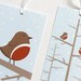 SALE // Christmas Robin Gift Tags Set, Winter Birds Xmas Gift Wrap Pack ...