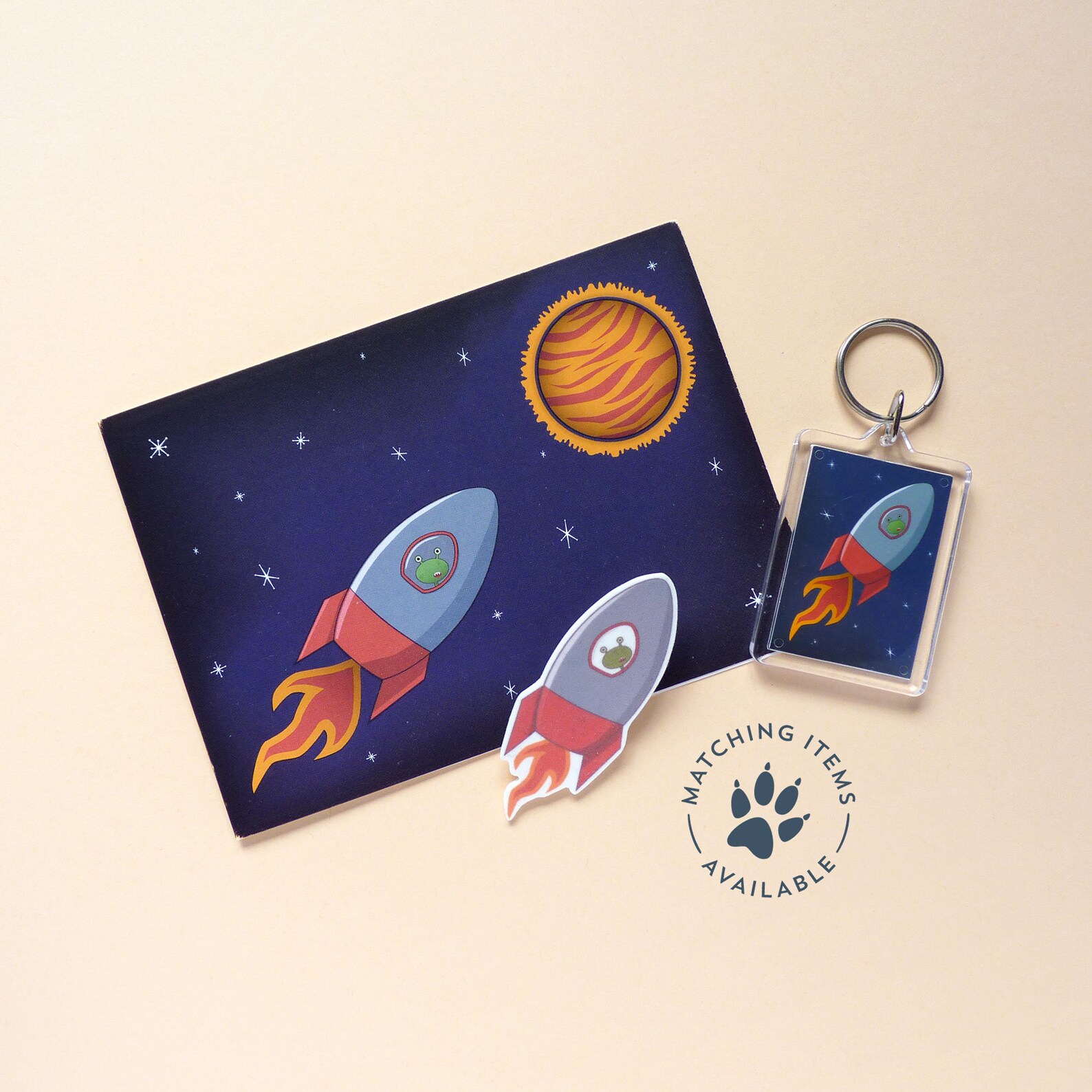 Space rocket keyring Space themed gift Spaceship keychain | Etsy