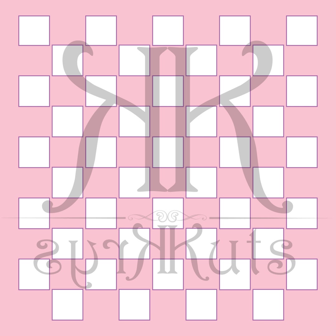 Checker Stencil SVG DOWNLOAD - Etsy