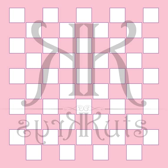 Checker Stencil | Etsy