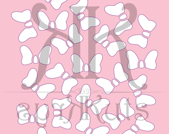 Cute Bow Stencil - Etsy