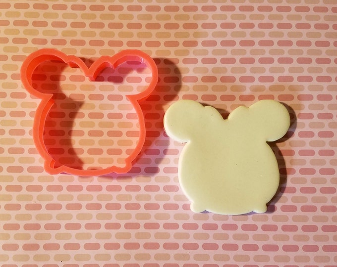 Cute Round Girl Mouse Character Cookie Cutter - Etsy