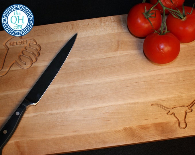Texas A&M University House Divided Personalized Cutting Board BOOS W ...