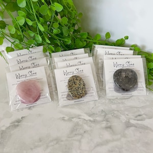 Moonstone Worry Stone, Anxiety Relief, Thumb Stone, Birthday Present ...