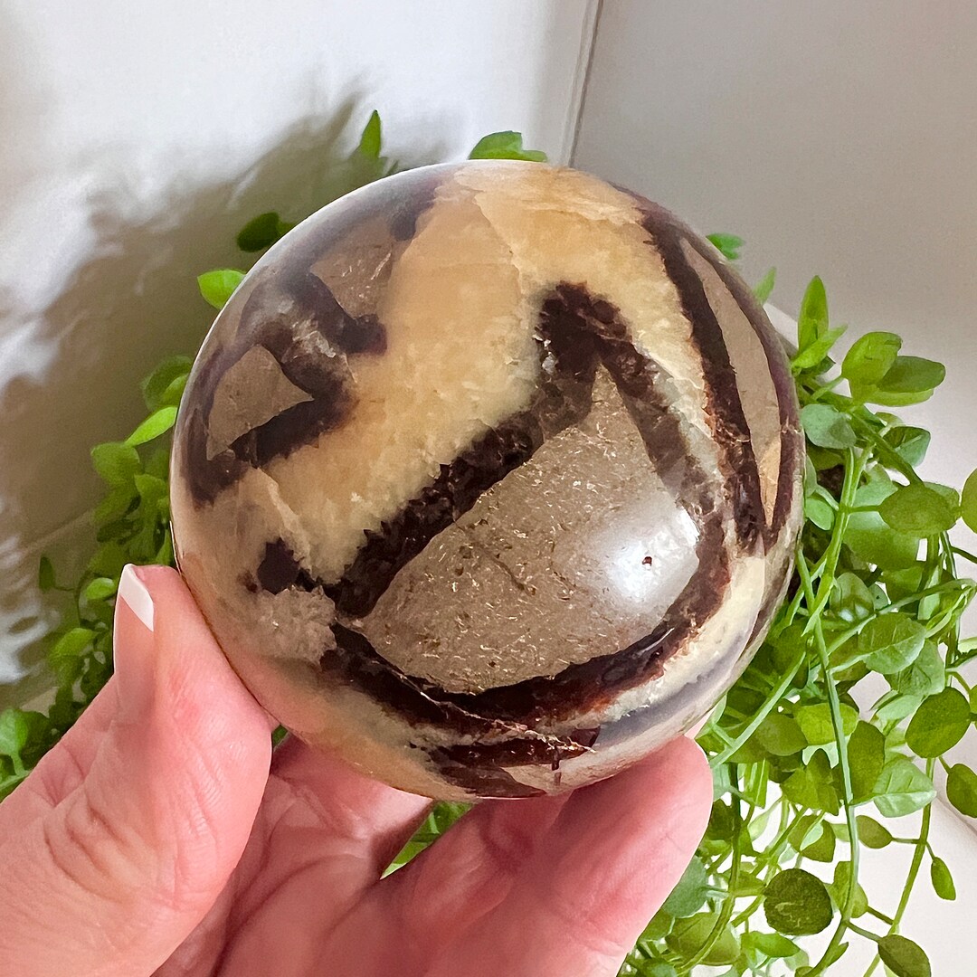 Septarian Sphere, Crystal Spheres, Gift for Her, Crystals for the Home ...