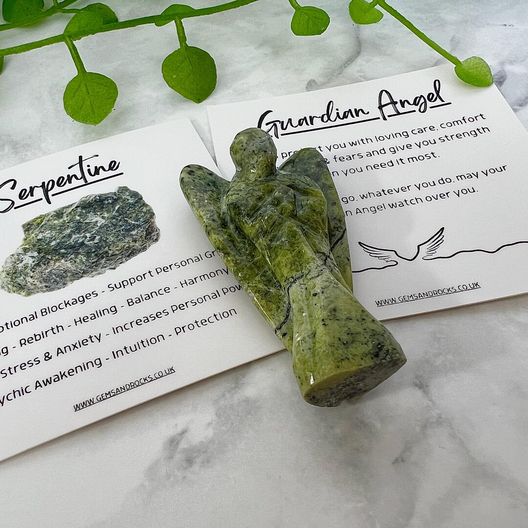 Guardian Angel, Serpentine Crystal Angel Gift, Gift for Daughter ...