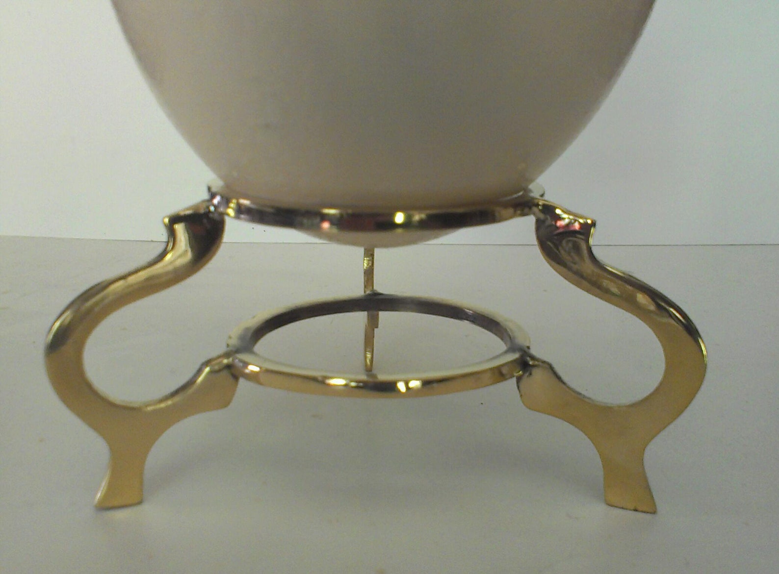 WONDERFUL EGG Stand/holder for Emu or Ostrich Eggs. Gold Tone. - Etsy