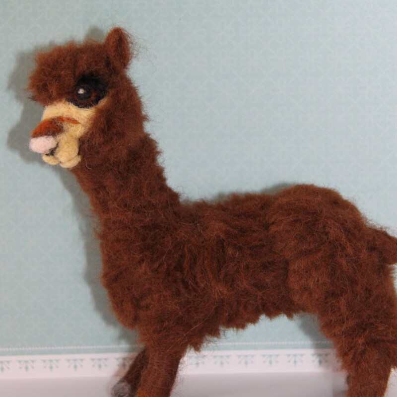 Needle Felted Alpaca - Etsy