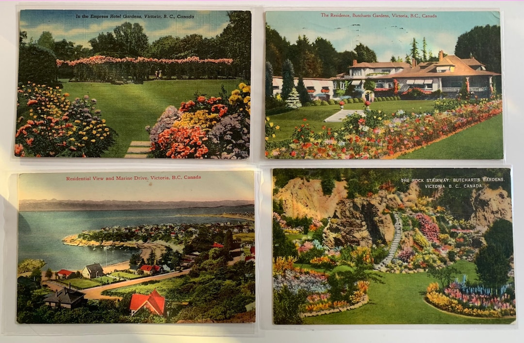 1940's Victoria, Vancouver Postcards, Hand Coloured, Coast Publishing ...