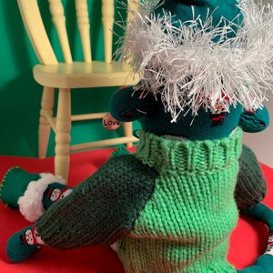 Handmade Original Winter Themed Sock Monkey, Elf, Plush 16" Brand New ...