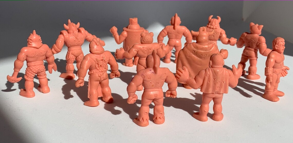 12 Vintage 80's MUSCLE Creature Figures Great Condition - Etsy