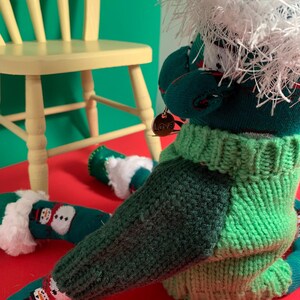 Handmade Original Winter Themed Sock Monkey, Elf, Plush 16" Brand New ...