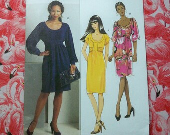 Uncut Simplicity 6865 New Look Misses Knit Dresses Size 8, 10, 12, 14 ...
