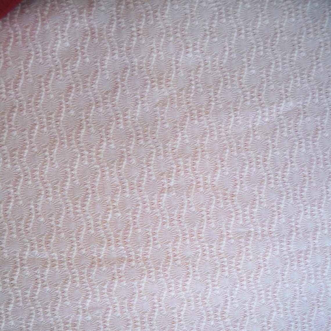 Peach Colored Knit With a Wavy Raised Pattern 4 Yards Long by 42" Wide ...