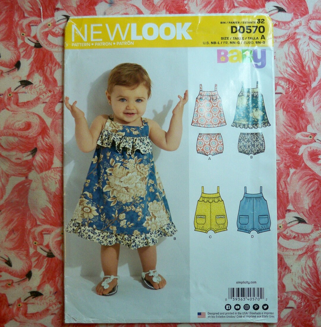 Uncut New Look 0570/6501 Babies' Dress, Panties, and Jumper Pullover ...
